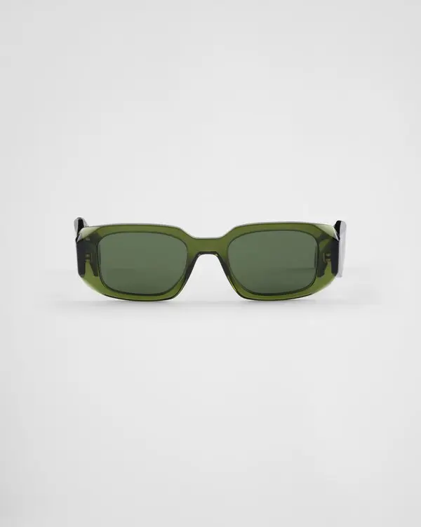 Prada Symbole Sunglasses - Military Green Lenses | Editorialist